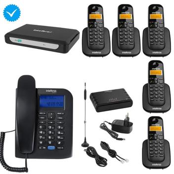 Minicom Intelbras 6 Ramais E Entrada Chip 3G Combo Oficial - Ramal ...