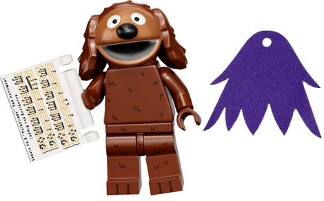 Minifigura LEGO Muppets - Rowlf O Cão com Capa Roxa (71033) - Bonecos ...