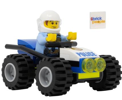 Minifigura LEGO Policial da Cidade com Carrinho de Polícia - Carrinhos ...