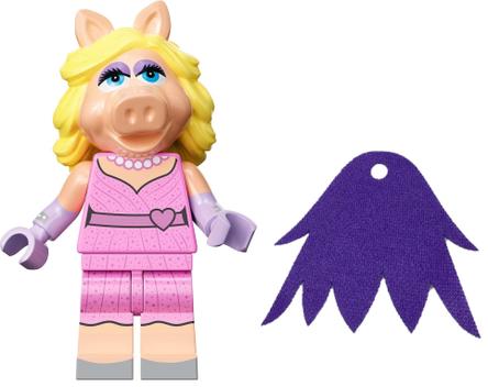 Minifigura Muppets: Miss Piggy com Capa Roxa adicionada (71033) - LEGO ...