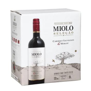 Miolo Seleção Cabernet Sauvignon & Merlot Bag in Box 3000ml - Vinho ...
