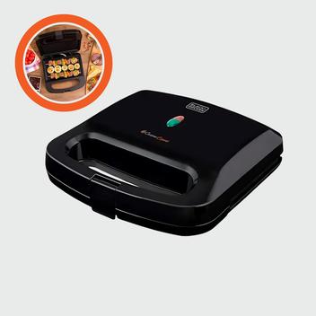 mistera portátil grill elétrica retangular tostador GS800 127v - BLACK ...