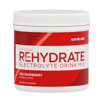 Mistura de bebidas eletrolíticas AdvoCare Rehydrate Red Raspberry 375ml - Pote - Magazine Luiza