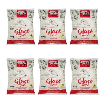 Mistura para glacê real Iceberg 500gr - 6 unidades - Iceberg chef ...