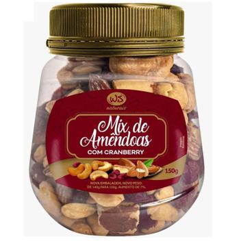 Mix Nuts de Amendoas c/ Cranberry WS NATURAIS 150g - WS Paladar ...