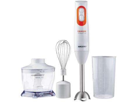 Mixer 3 em 1 Mallory Branco e Laranja 500W - Trikxer Pratic 2 ...