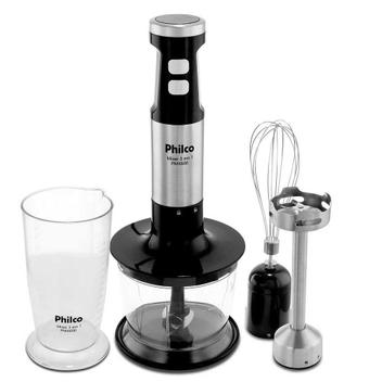 Mixer 3 em 1 Philco 700ml 600W PMX600 Preto - 127V - Mixer - Magazine Luiza