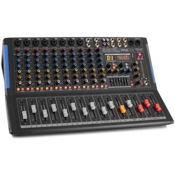 Mixer de áudio Bluetooth Studio Pyle PMXU128BT 12 canais - Mesa de Som ...