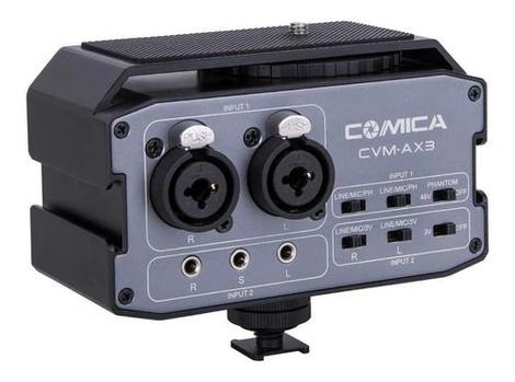 Mixer De Audio Duplo Para Câmeras Comica Ax3 Original Dslr - Sistema ...
