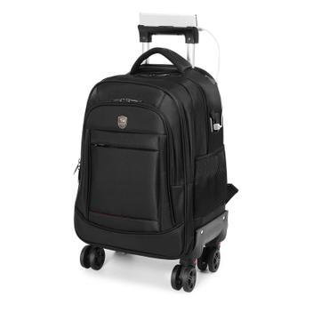 Mochila com rodinhas Temilla 360 giratória resistente à água - Mochilas ...