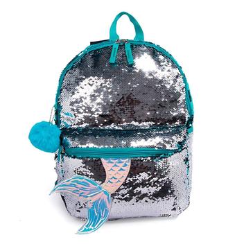 Mochila De Costas Paetê Muda De Cor Sereia Cod 2103 - Semax - Mochilas ...