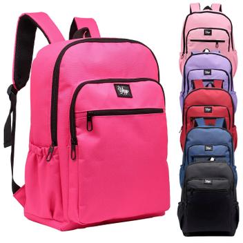 Mochila Escolar Unissex Lisa Juvenil Básica Urbana Reforçada Trabalho ...