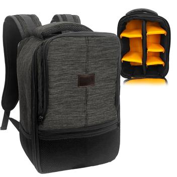 Mochila Fotográfica Para Câmeras Lentes Notebook - Fuzy Ii Cinza Claro ...