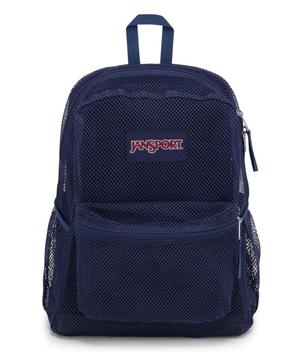 Mochila JanSport Eco Mesh Navy - 43x32x15cm - Com Capa para Laptop ...