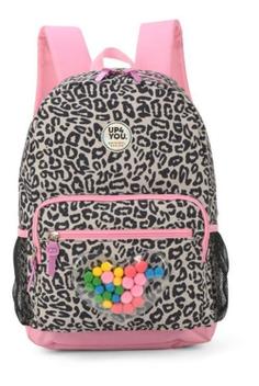 Mochila Juvenil Original Up4You Vaca Zebra Onça - Branco - Luxcel ...