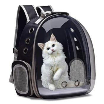 Mochila Pet Visão Panorâmica para Cachorro e Gato - Preta - SPQP ...