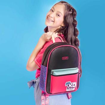 Mochila PK XD Pampili Preto/Pink - Mochilas - Magazine Luiza