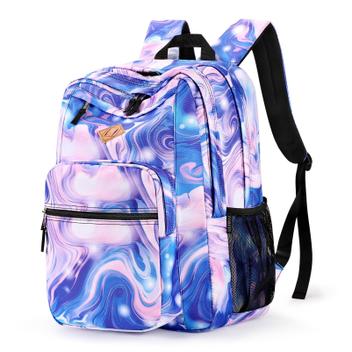 Mochila ZORFIN 26L resistente à água para escola, roxa universitária ...