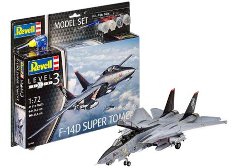 Model Set Grumman F-14D Super Tomcat - 1/72 - Revell 63960 - Modelismo ...