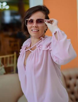 Modelo Raquel / Rosé Translúcida/ Lentes Rosé Degradê Clara - Jean ...