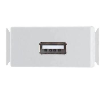 Modulo 1 Tomada USB Mod. Aria Bivolt/1,5A Cor: Branco Ref: 57217/041 ...