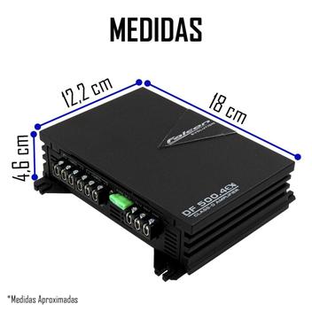 Modulo Amplificador Falcon Digital Class D Df 500.4Ex 500W - Módulo Amplificador - Magazine Luiza