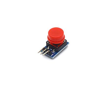 Módulo Botão Push-Button com Capa Vermelha 12mm e 3 Pinos - GC-263 ...
