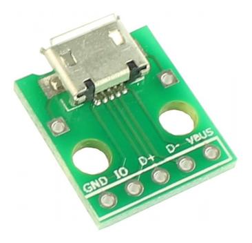 Módulo Conector Micro Usb Fêmea Dip Protoboard Fonte Arduino e Robótica ...
