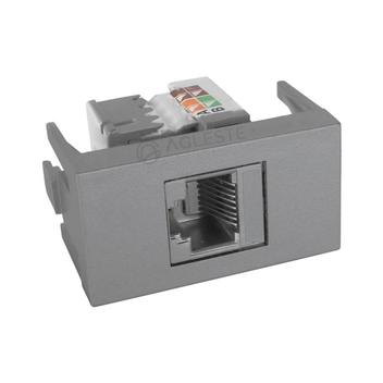 Modulo Entrada Rj45 Cat6 (Rede Internet) - Ekron Cinza - Dicompel ...