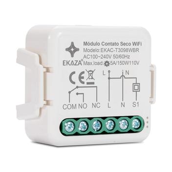 Modulo Mini Inteligente Interruptor 5A 1CH Wifi Contato Seco EKAC ...