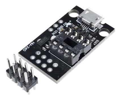 Módulo Programador Attiny85, Attiny13A, Attiny25 e Attiny45 com Micro ...