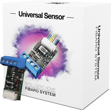 Módulo Sensor Universal Binario Fibaro Fgbs-001 Sem Fio Binary Sensor Sem Fio Z-WAVE - Sensor de ...