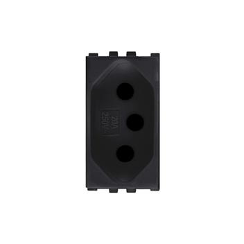 Modulo Tomada 2p+T Apoio 10a Preto Lisse - Módulo de Tomada - Magazine ...