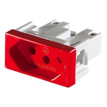 Módulo Tomada 2P+T Vermelha 20A Petra Com 20 Unidades - Mec- Tronic ...