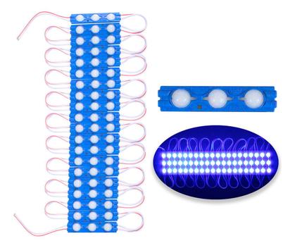 Módulos De Led 3 Leds Azul 7025 6500k 12v 1,5w Ip67 - Pci Leds - Outros ...