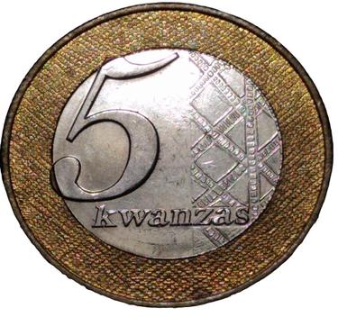 Moeda de 5 Kwanzas de 2012 da República de Angola - Colecionáveis ...