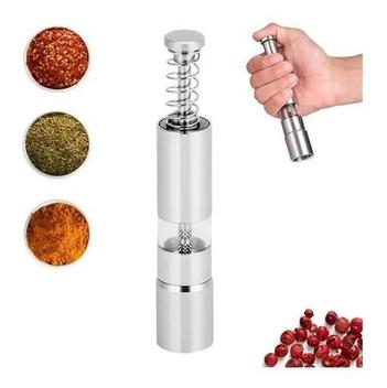 Moedor de Temperos Condimentos Prático e Rápido Aço Inox - Una Home ...