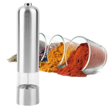 Moedor Pimenta Ou Sal Gourmet Eletrico A Pilha Aço Inox - Shopmix ...