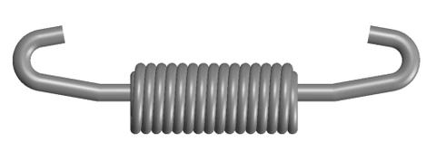 Mola De Retorno Do Patim 132 Mm - Cazzo componentes - Molas de Carro ...