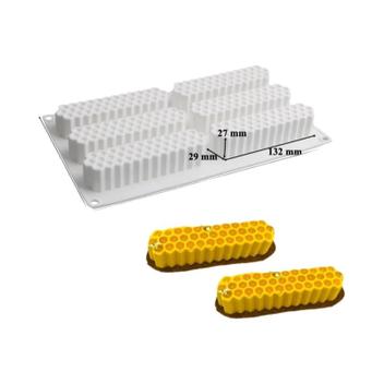 Molde De Bolo De Silicone Em Formato De Favo De Mel, 6 Células, Tira ...