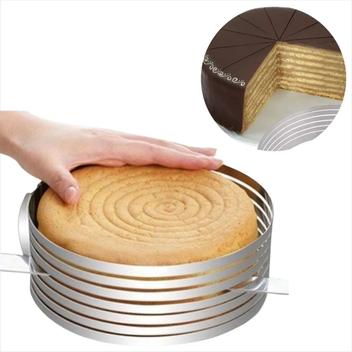 Molde De Cortes Para Bolos em Camadas Fatiador Cortador Em Aço Inox ...