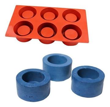 Molde De Silicone Formato 6 Vasos Pequenos - Ohana Quimicos - Molde e ...