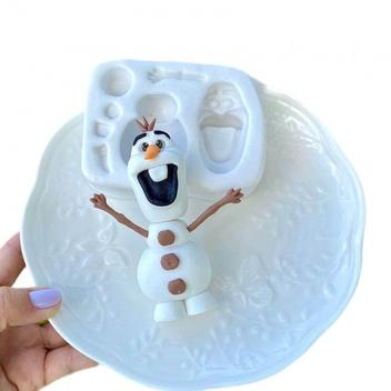 Molde de Silicone Frozen - Olaf Grande Mod 5 - Cia do Molde - Molde e ...