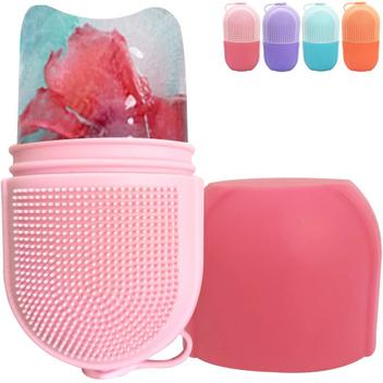 Molde de silicone Ice Roller AECW Reutilizável Cube com pincel rosa ...