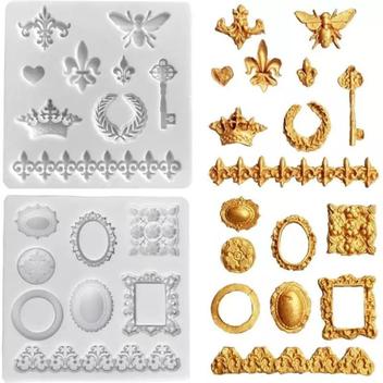Molde De Silicone Kit C/2 Molduras E Acabamentos Kit06 - MOLDS PLANET ...