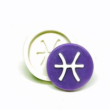 Molde de Silicone Signos - Simbolo Peixes - Cia do Molde - Molde e ...