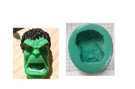 Molde Forma Silicone Sabonete Rosto Incrível Hulk - Decore Artesanatos ...