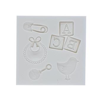 Molde Silicone Acessorios Bebe Mod 586 Prime Chef - Molde e Marcador ...