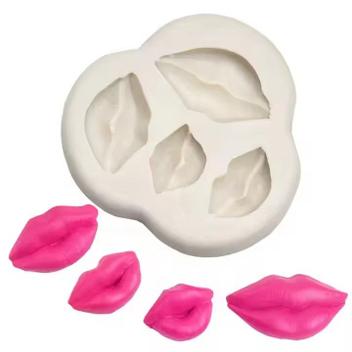 Molde Silicone Boca Beijo Mulher Batom Labio Fondant Resina - LUYKE ...