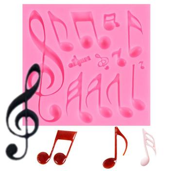 Molde Silicone Musica Letras Notas Musicais Fondant Biscuit - LUYKE ...